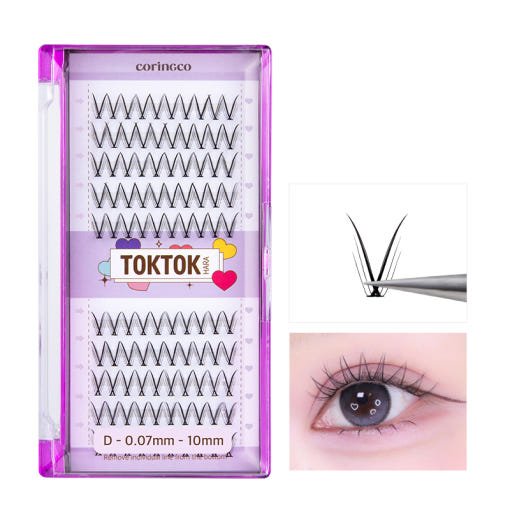 CORINGCO Toktok-Hara Check Eyelash 100pcs (3 Types) - JOSEPH BEAUTY