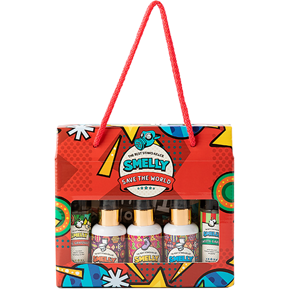 SMELLY Toilet Spray Gift Box SET ( RED) - JOSEPH BEAUTY